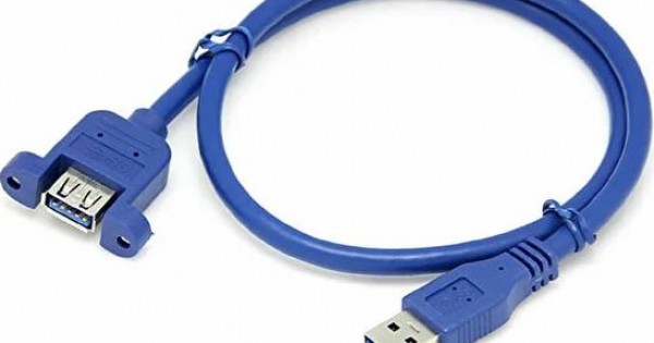 30 Cm. Panel Tipi USB 3.0 Uzatma Kablosu Vidalı